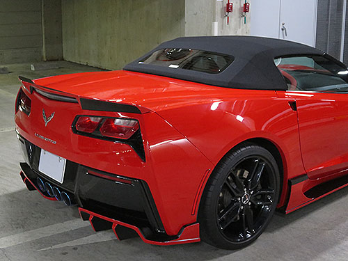 代購代標第一品牌－樂淘letao－☆2015年モデル シボレー コルベット Z51 コンバーチブル REVORIXフルエアロ FORTEマフラー レッドレザー 売り切ります☆